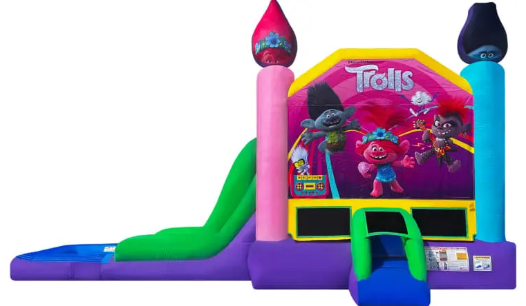 Best 15ft Trolls Retro (Dry or Wet/Water Slide) Rental Austin, TX