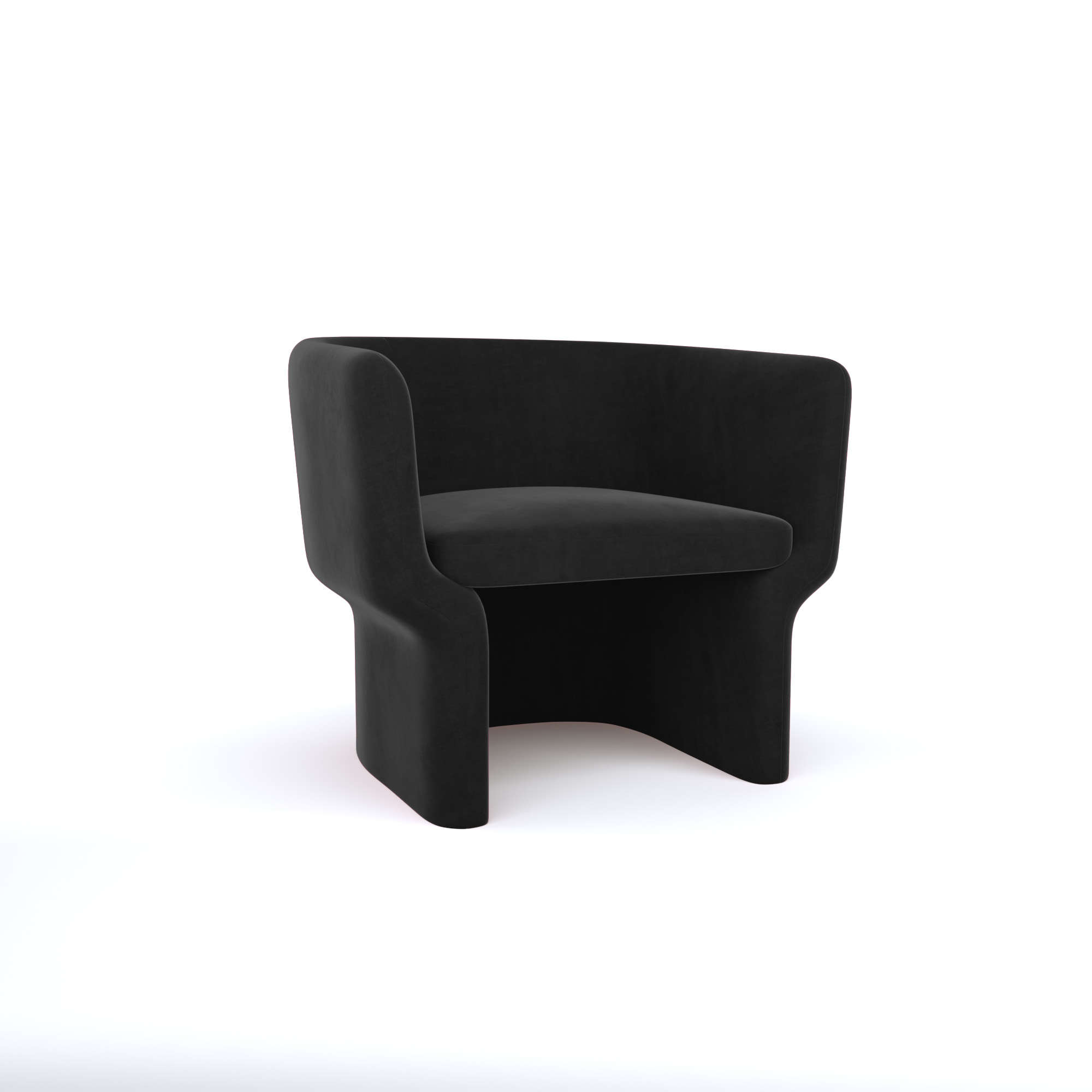 Best Cachet Chair BLACK Velvet Skin Rental New York, NY