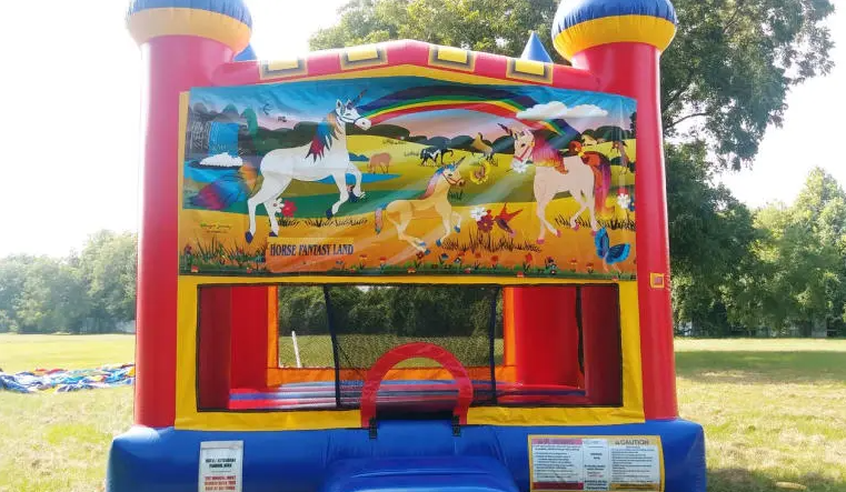 Best 13 x 13 Unicorn Bounce House Moonwalk Rental San Antonio, TX